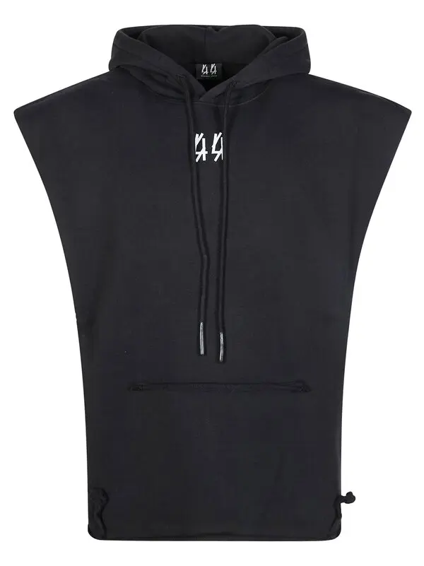 44 LABEL GROUP Mini Logo Hoodie Sweatshirt - Nero