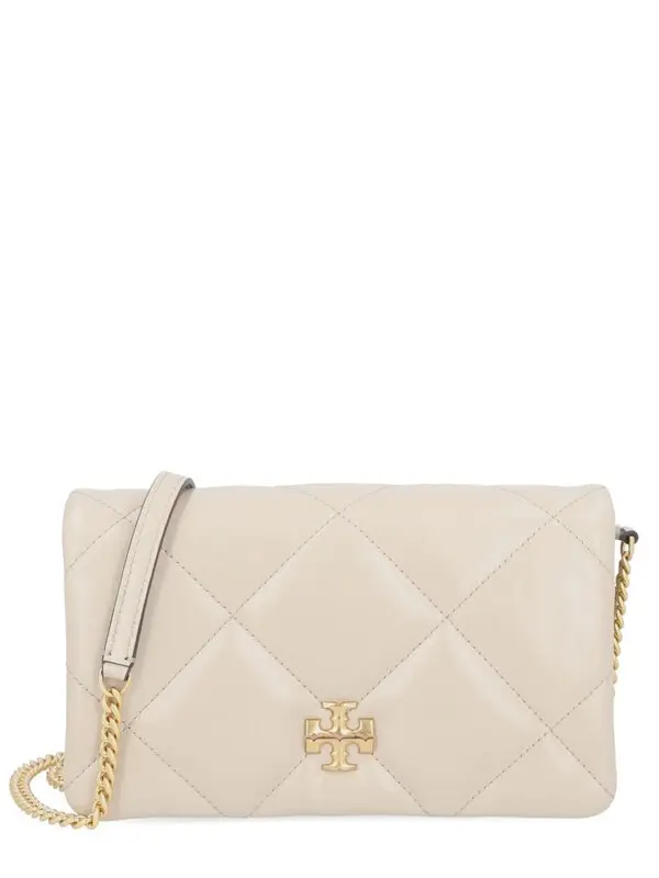 Tory Burch Kira Diamond Quilt Crossbody - Beige