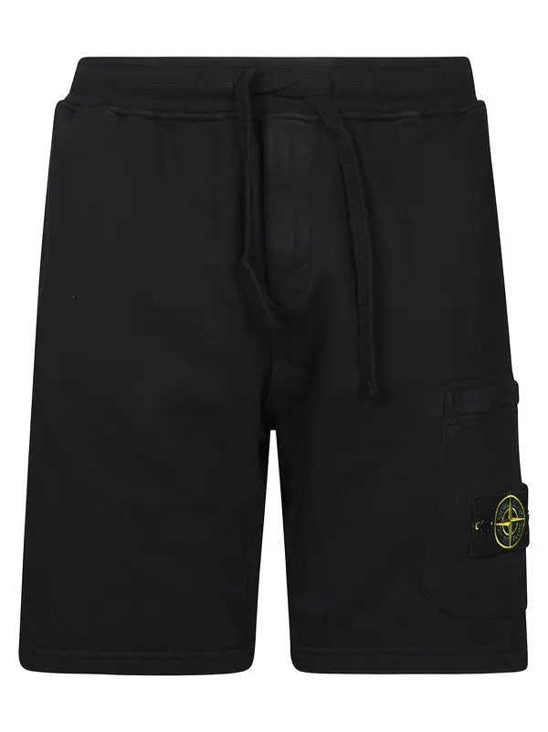 Stone Island Mini Cargo Shorts - Nero