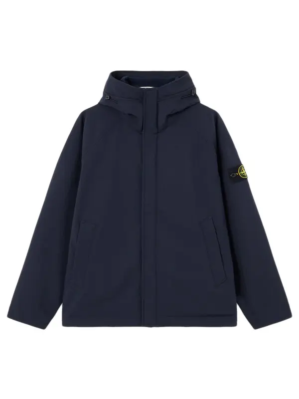 Stone Island Hooded Jacket With Drawstring And Pockets