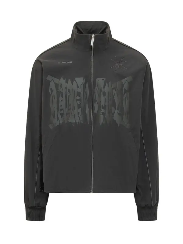44 LABEL GROUP Essentials Zip Neck Jacket - Black