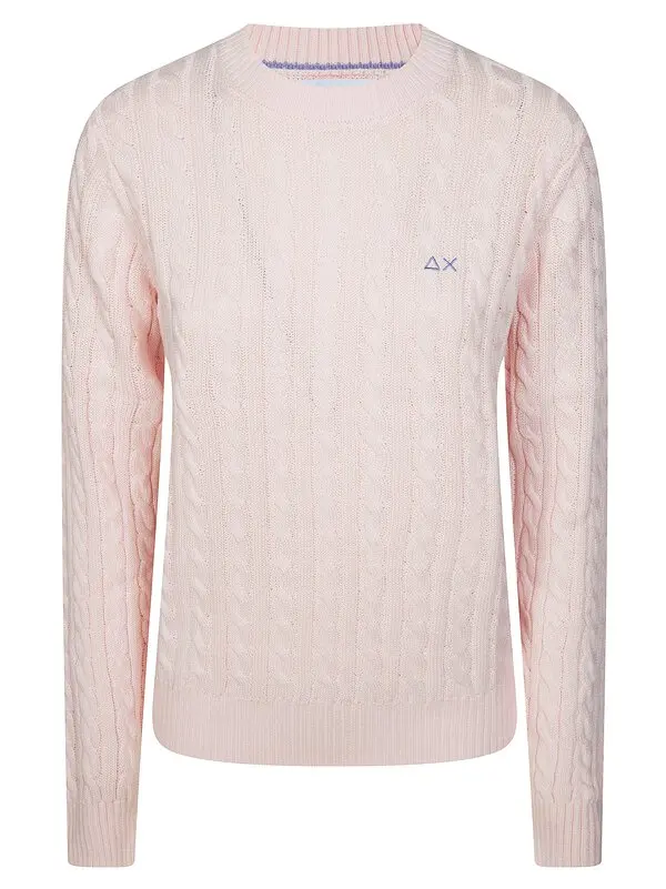 SUN 68 Mini Cable Knit Sweater