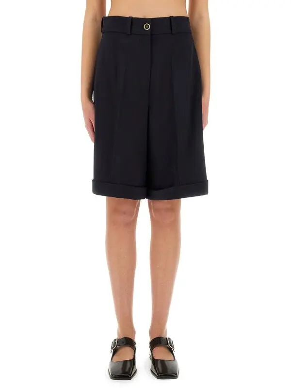 PATOU Twill Bermuda Shorts - Blue