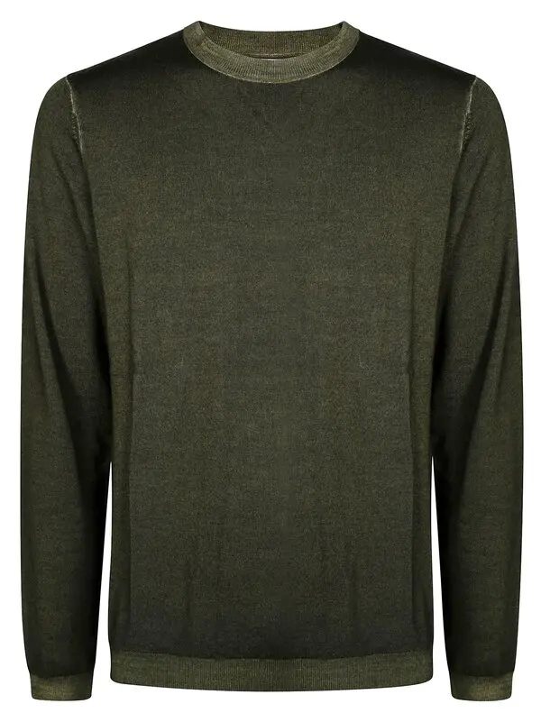 SUN 68 Vintage Effect Crewneck Sweater For
