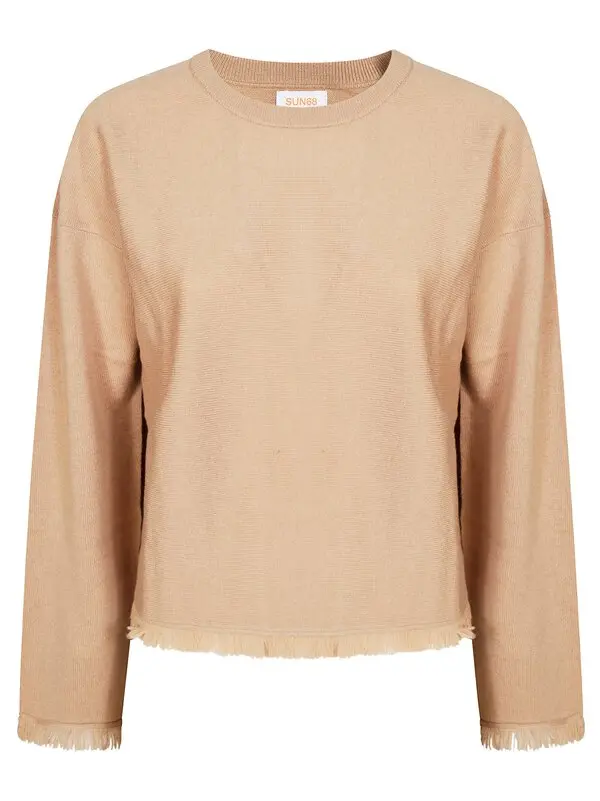 SUN 68 Fringe Knit Sweater For Fall/winter 2025