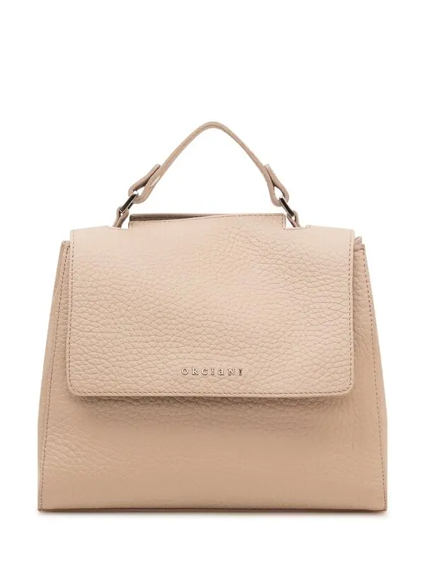 Orciani Soft Mini Handbag With Paint Accents