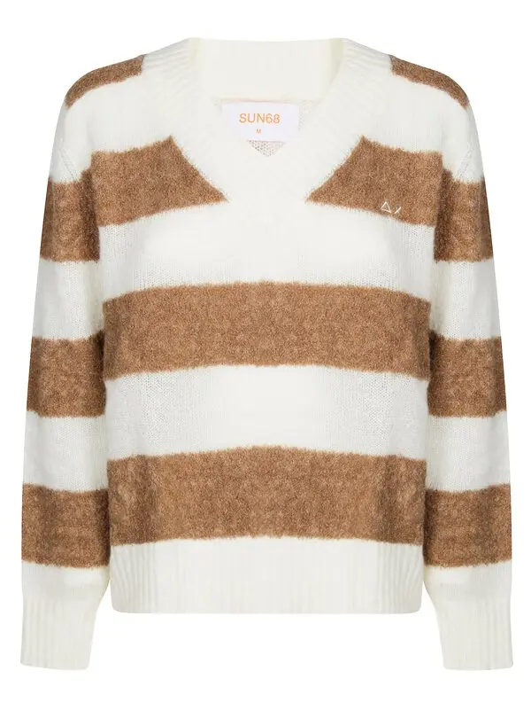 SUN 68 Classic Striped Sweater For Fw25 Collection