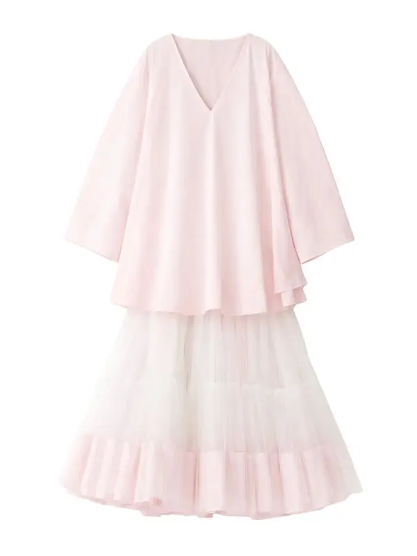 Jacquemus Paysan" Tiered Dress - Pink