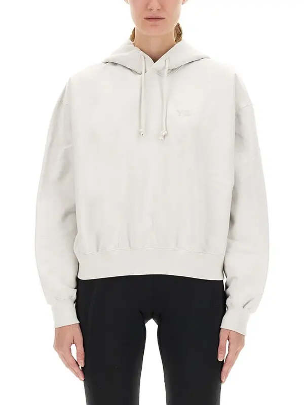 Y3 Hooded Sweatshirt With Logo