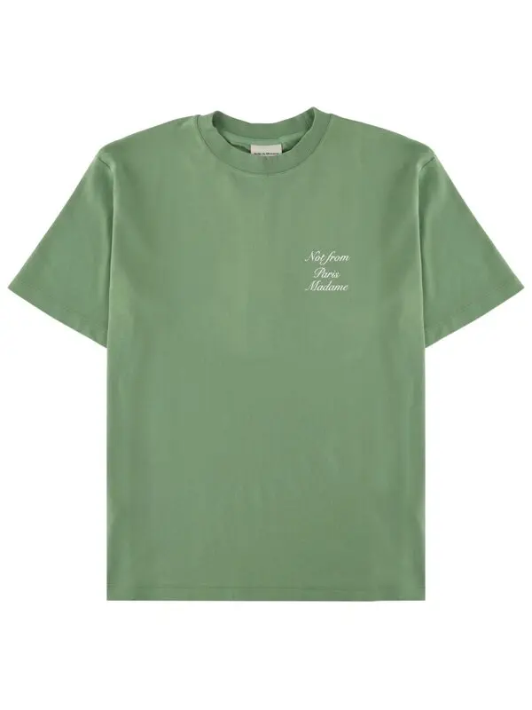 Drole De Monsieur Chic Minimalist Tee For Ss26 - Green