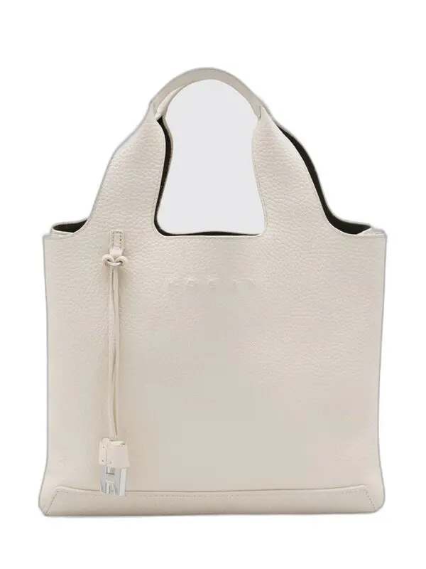 Hogan Leather Shopping Bag - Ivory