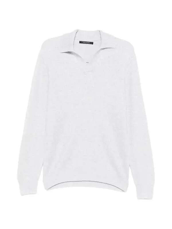 Tagliatore Ribbed Cotton Sweater - Beige