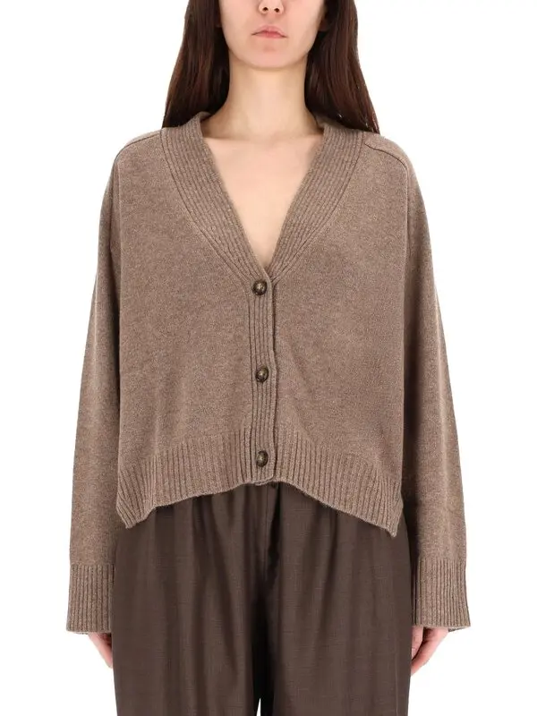 Loulou De Saison Kaia Cashmere Cardigan - Dove