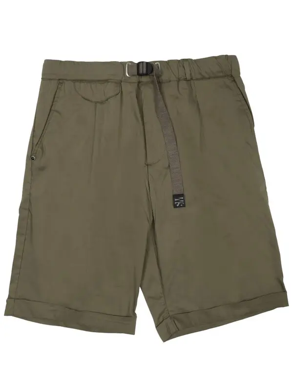 WHITE SAND Comfort Stretch Mini Shorts With Belt - Multicolour