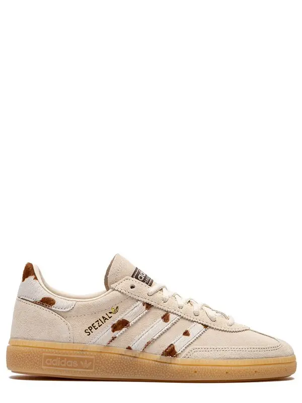 Adidas Animal Print Suede Sneakers - Beige