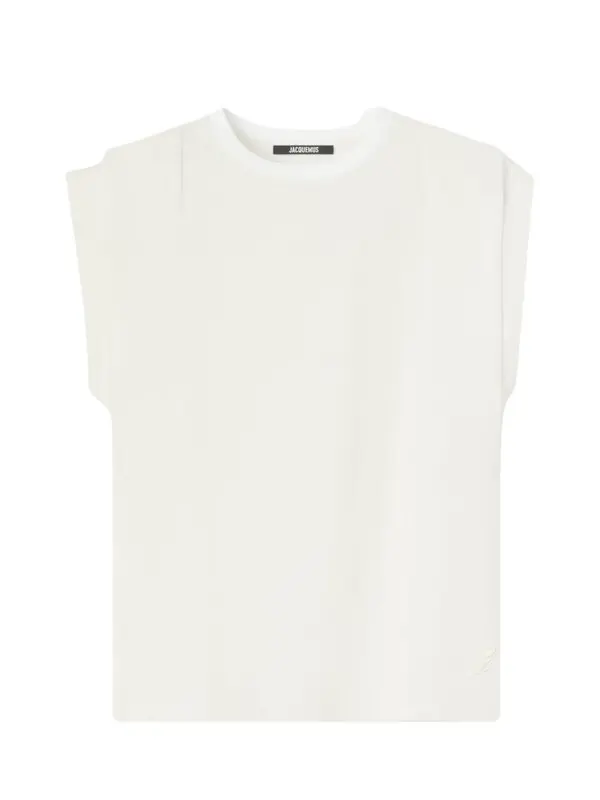 Jacquemus Sleeveless Crewneck Top - White
