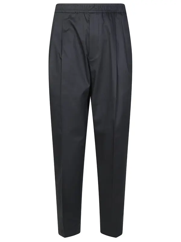 BE ABLE Mini Trousers With Elastic Waist And Double Pleats