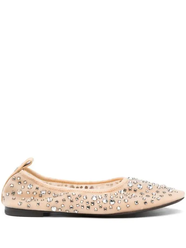 Tory Burch Crystal-embellished Ballet Flats - Multicolour