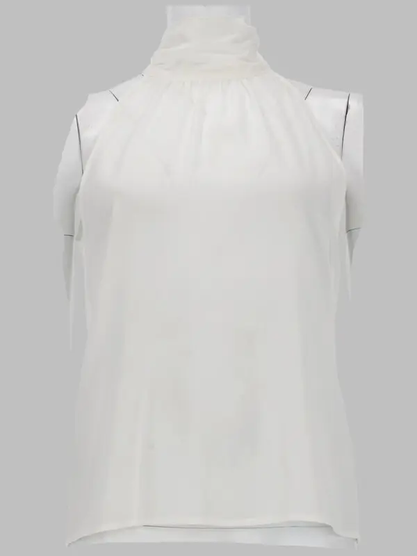 PT TORINO High Neck Sleeveless Top - White