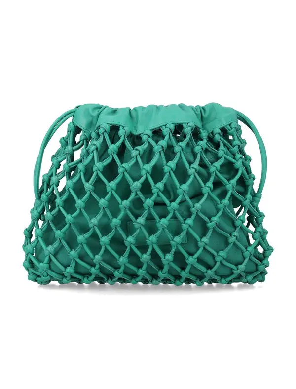 THE FRANKIE SHOP Mini Pouch Handbag - Emerald