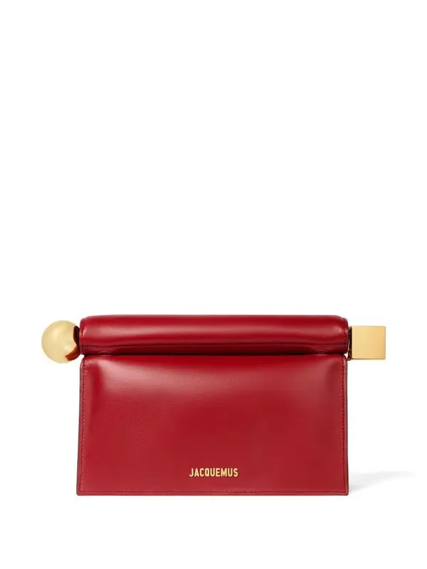 Jacquemus Mini Round Pouch - Darkred