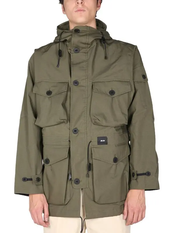 ARKAIR Hooded Zip-up Cotton Polyester Ripstop Jacket