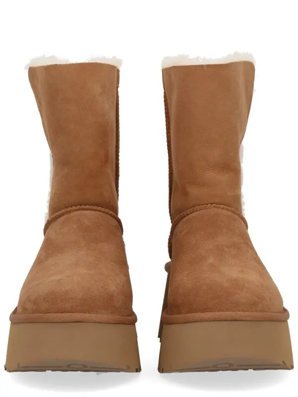 UGG Platform Shearling-lined Boots - Brown