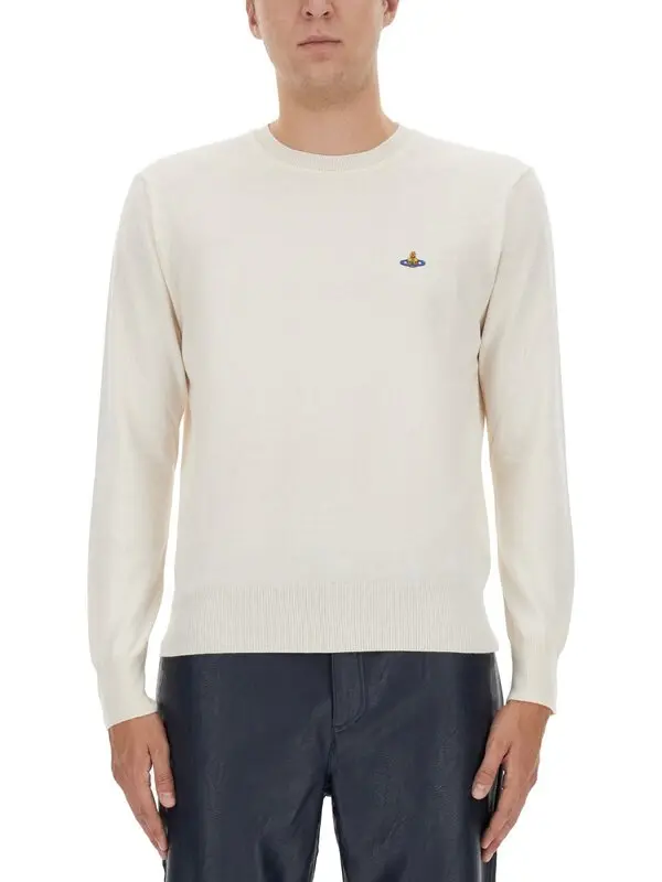 VIVIENNE WESTWOOD Classic Logo T-shirt - Ivory