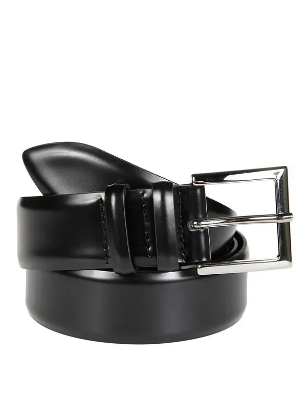 Orciani Classic Leather Belt - Nero
