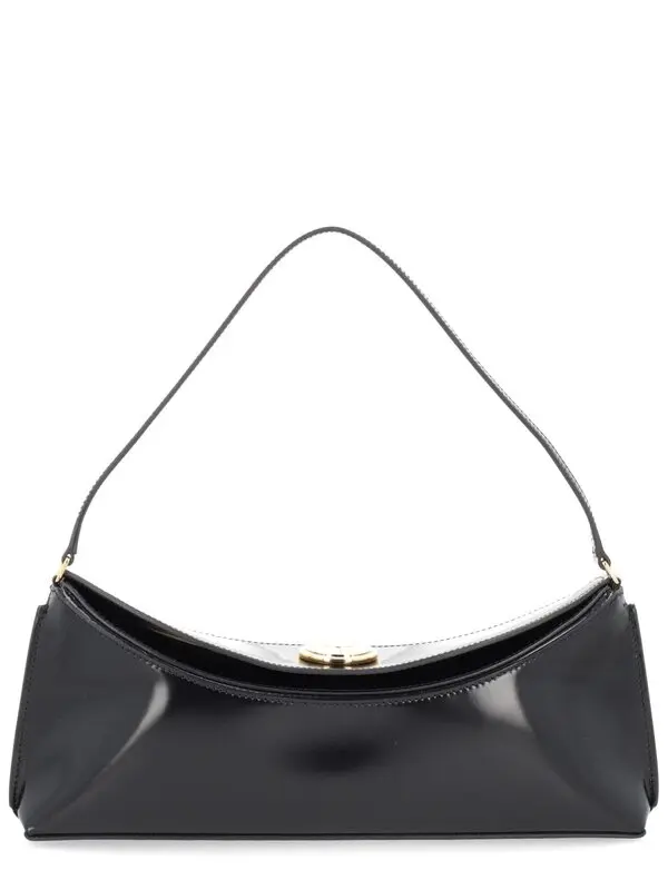 Jacquemus Le Calisso Shoulder Bag With Engraved Snap Button - Black