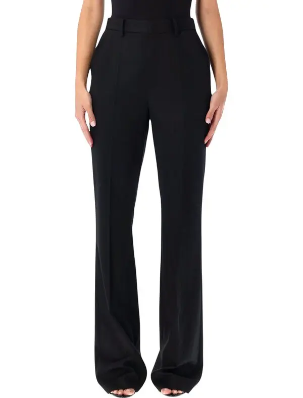 Ralph Lauren Tailored Slim-leg Bootcut Trousers - Black