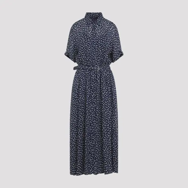 Ralph Lauren Short Sleeve Printed Dress - Blue