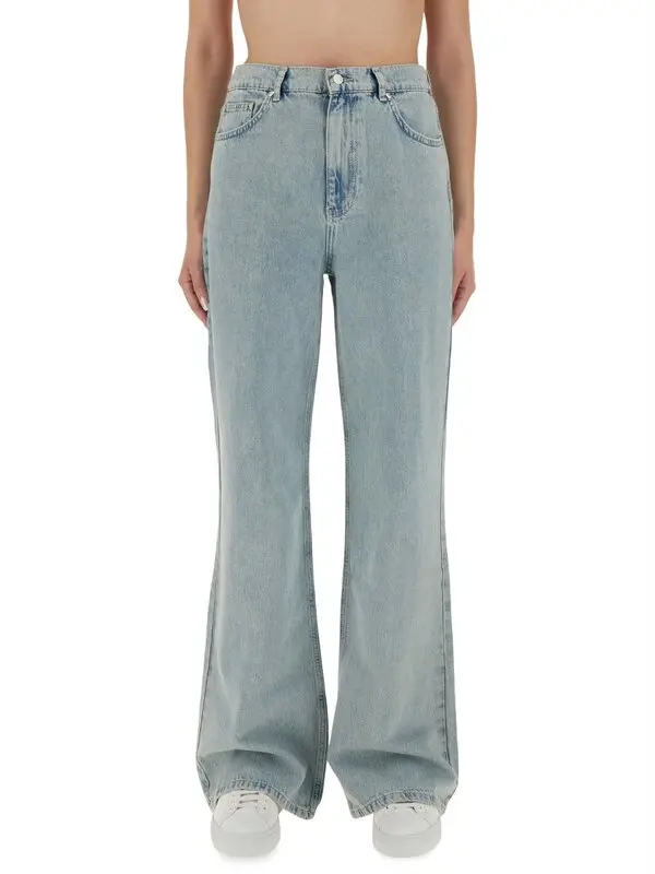 Moschino Wide Leg Jeans - Denim