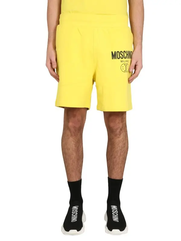 Moschino Elastic Waistband Bermuda Shorts