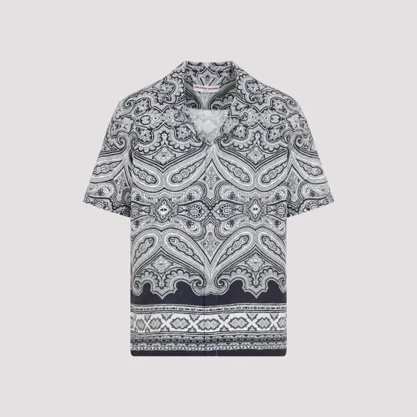 Orlebar Brown Maitan Linen Short Sleeve Shirt