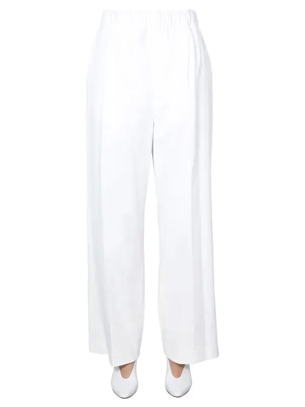 MAISON JEJIA Elasticated Wide-leg Trousers
