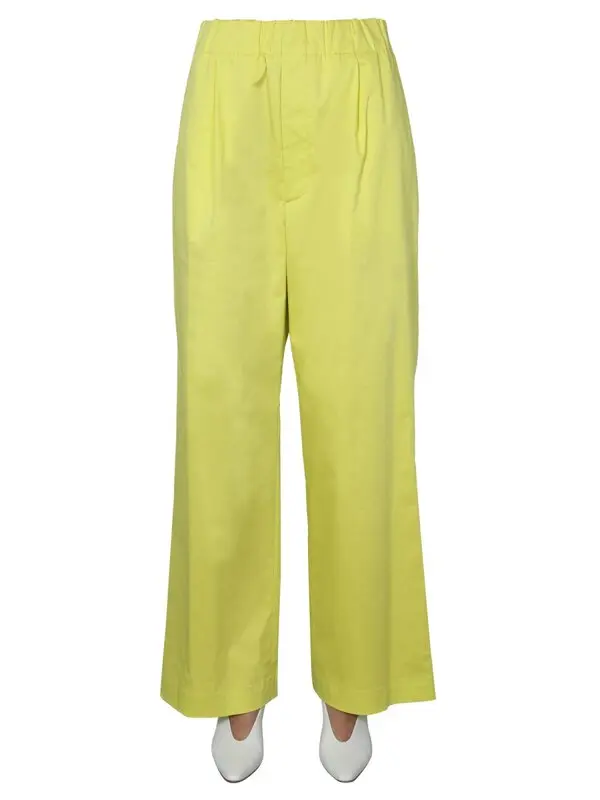 MAISON JEJIA Wide Leg Trousers With Elasticated Waistband