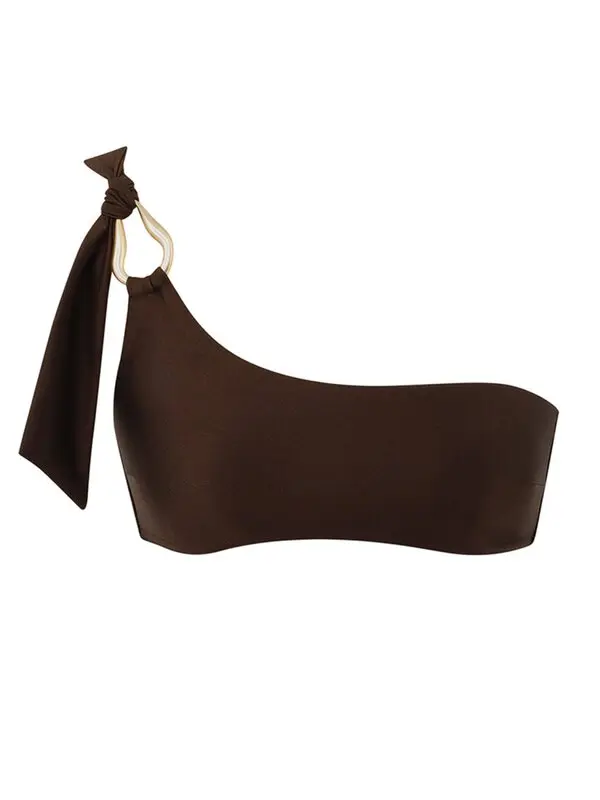 Zimmermann Ascension Mini Bikini Top - Brown