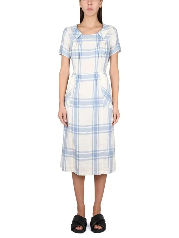 Aspesi Checked Midi Dress