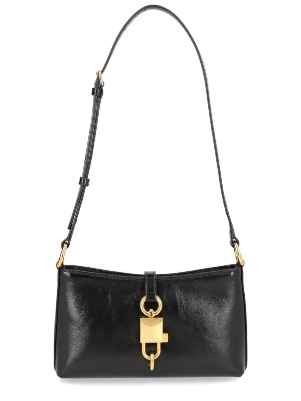 Dolce & Gabbana Lock Shoulder Bag In Calfskin - Black