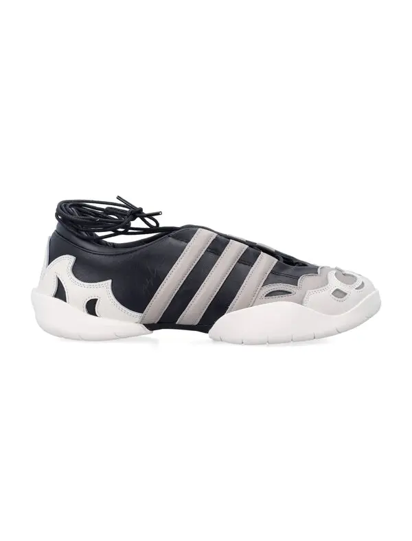 Y3 Regu Jane" Leather Sneakers With 3-stripes Design - Black