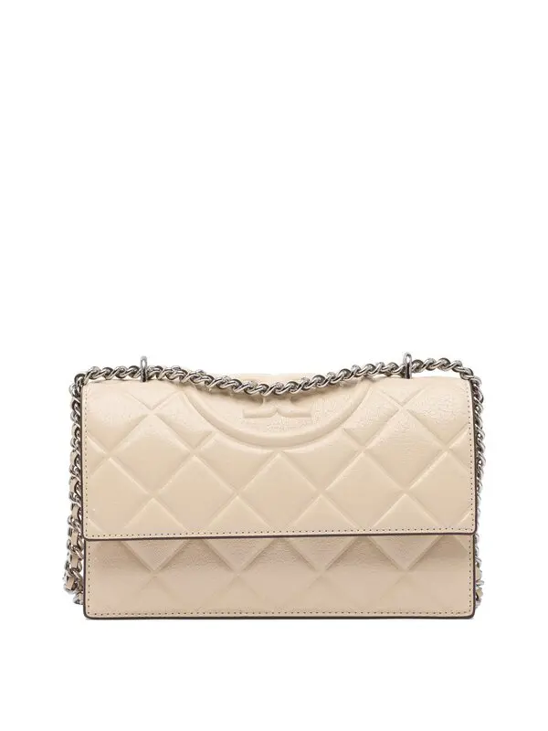 Tory Burch Small Fleming Shoulder Bag - Beige
