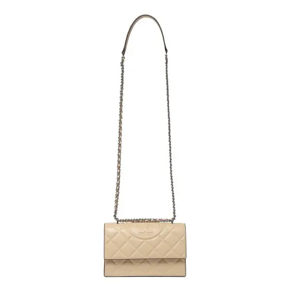 Tory Burch Small Fleming Shoulder Bag - Beige