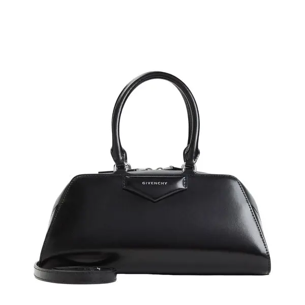 Givenchy Small Antigona East-west Bag In Box Leather - Black
