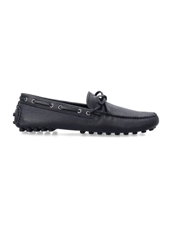 Prada Leather Driving Shoe - Black