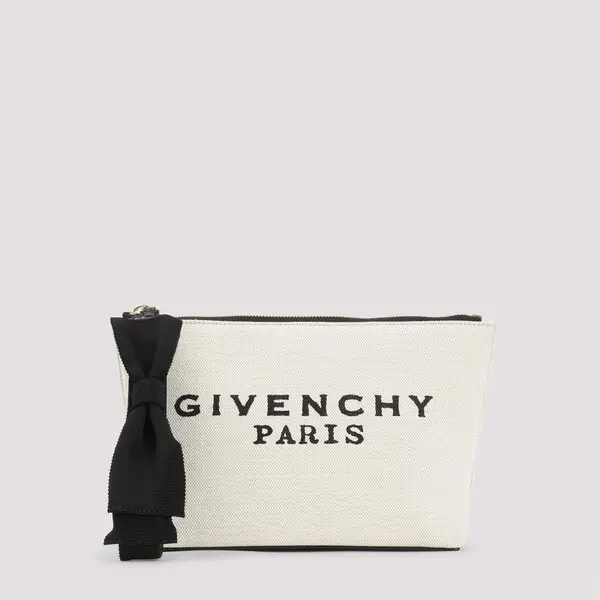 Givenchy Mini Logo Pouch Handbag - Beigeblack