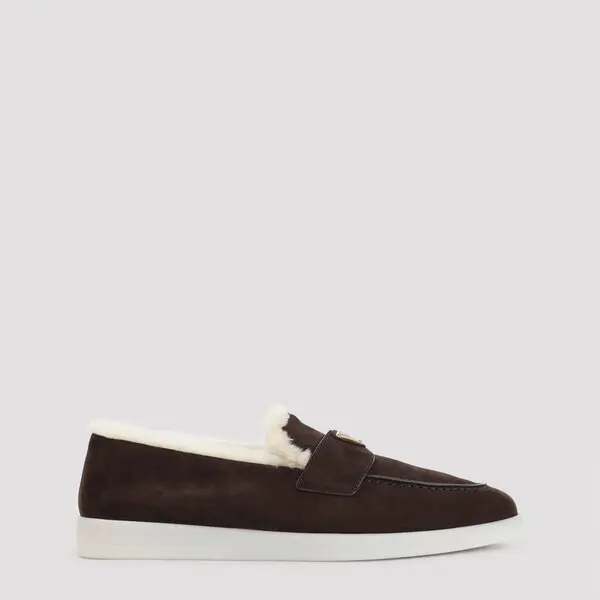 Prada Desert Suede Loafers - Brown