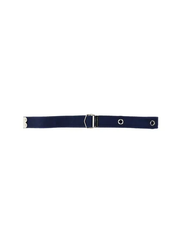 Dolce & Gabbana Calfskin Belt With Dg Logo - Blue