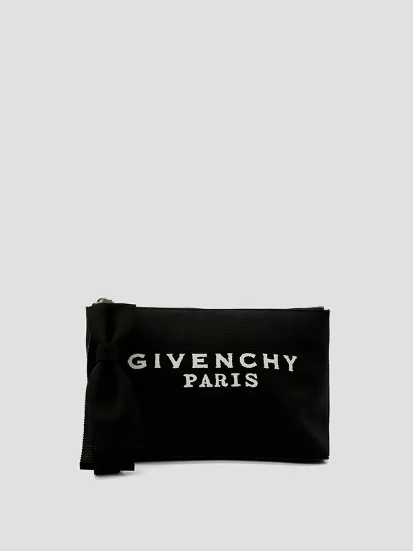 Givenchy Logo Pouch Handbag - Black