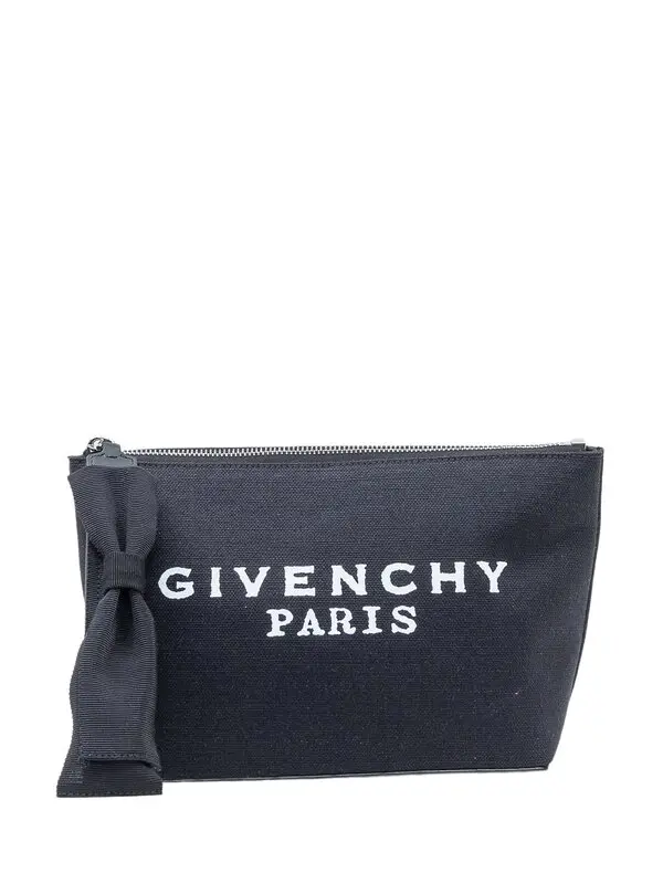 Givenchy Logo Pouch Handbag - Black